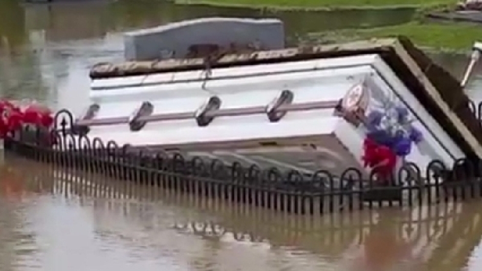 Caskets Rise from SC Cemetery After Widespread Flooding | WTTE