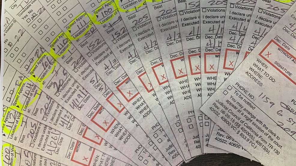 CHP officers hand out over a dozen tickets for speeds over 100 mph in ...